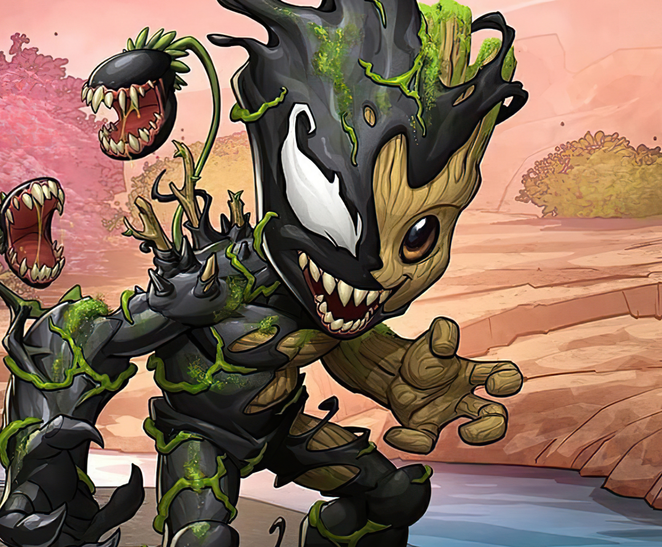 2520x2080 Resolution Baby Groot and Venom 2520x2080 Resolution ...