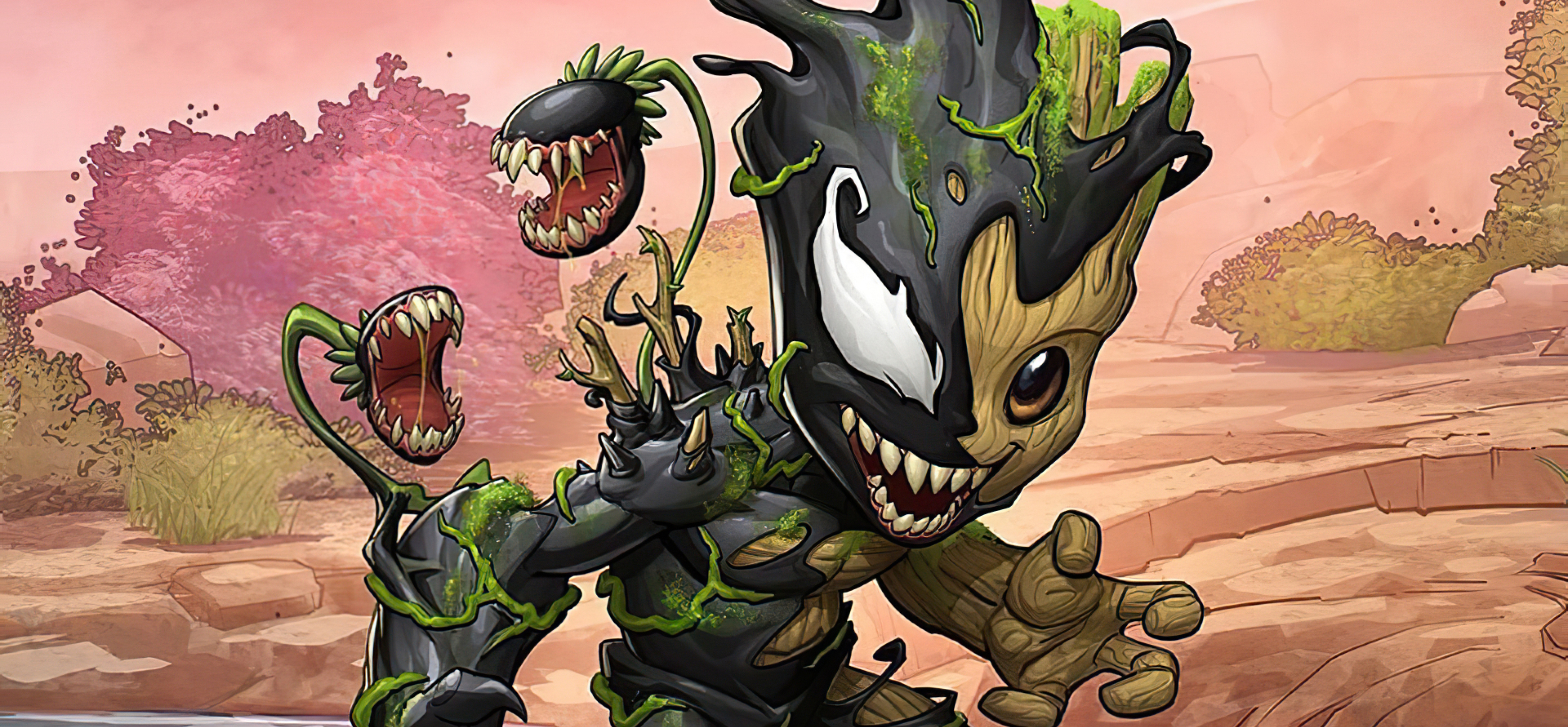 3449x1600 Resolution Baby Groot and Venom 3449x1600 Resolution ...
