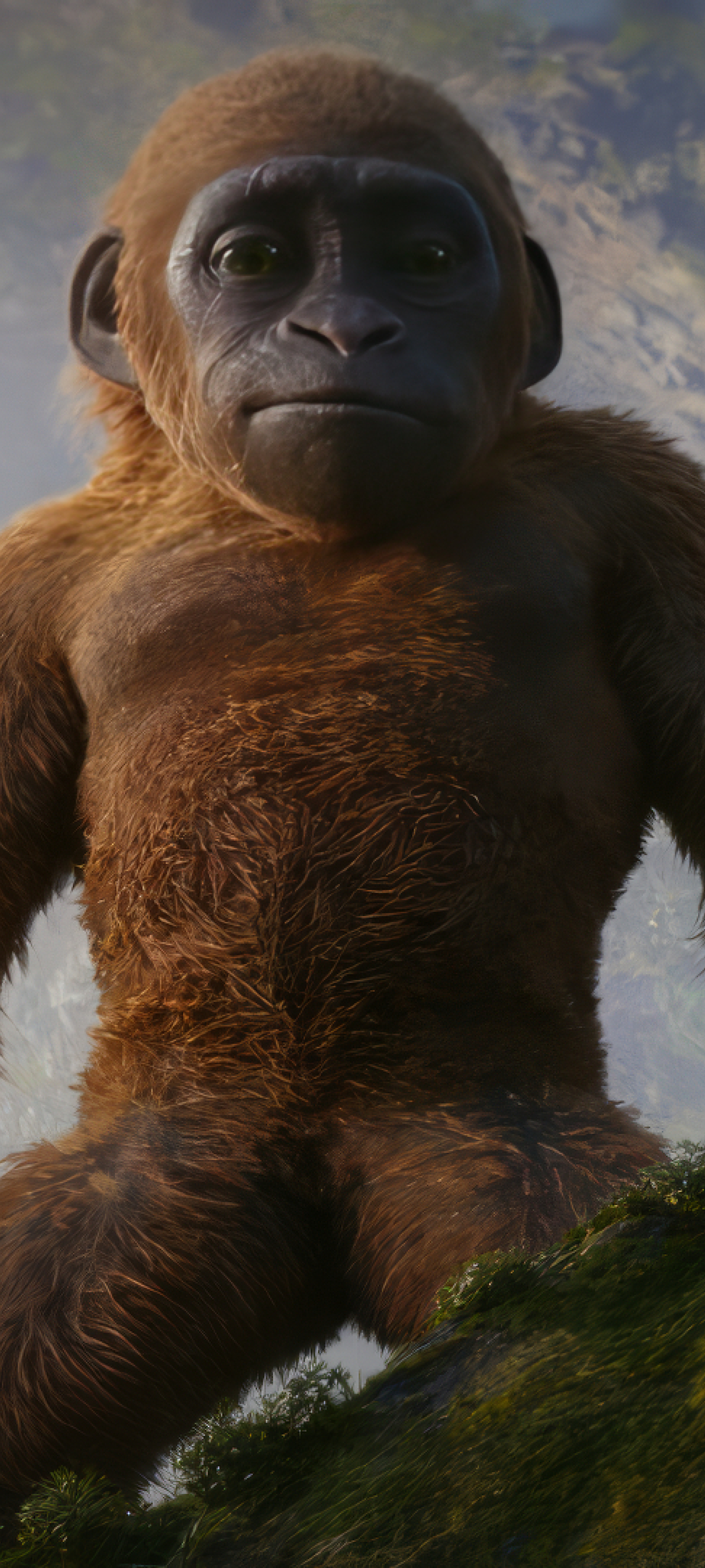 1840x4089 Resolution Baby Kong in Godzilla x Kong 1840x4089 Resolution ...