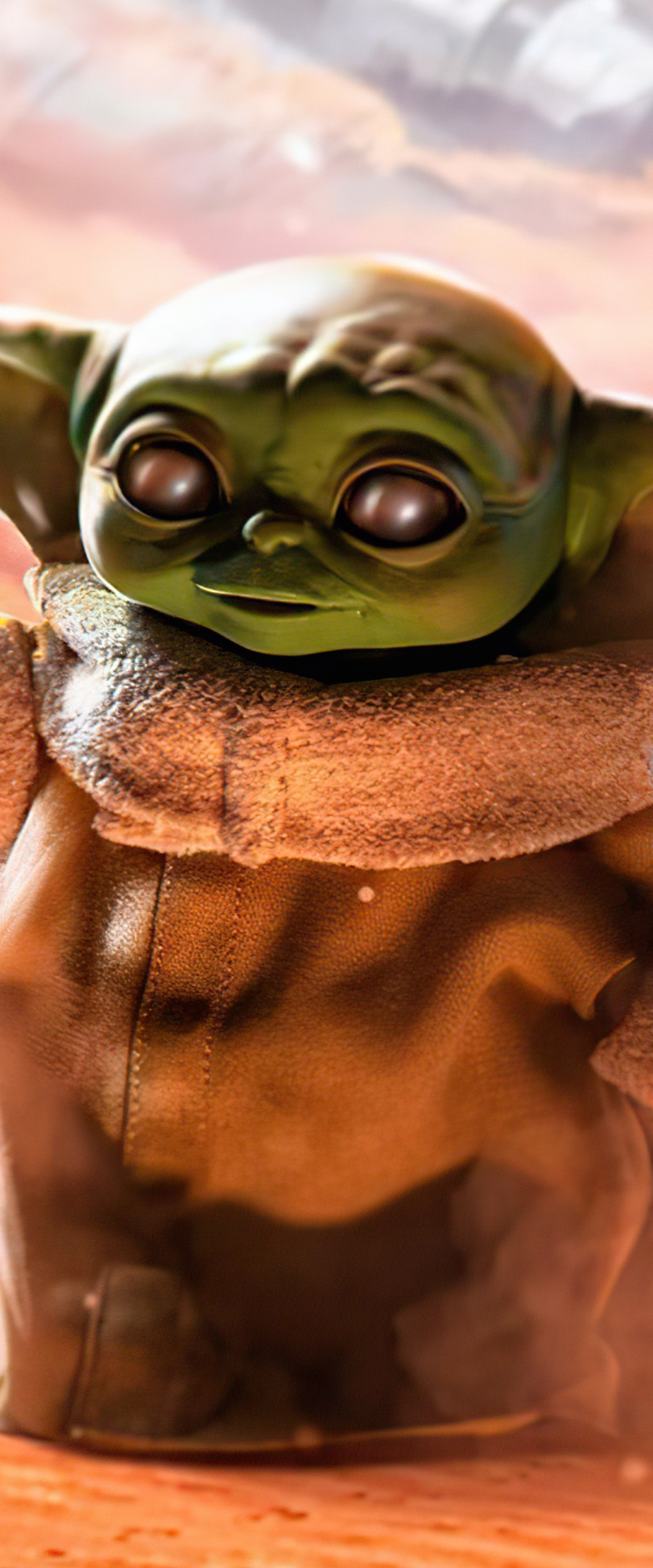 750x1800 Baby Yoda Grogu Star Wars Art 750x1800 Resolution Wallpaper ...