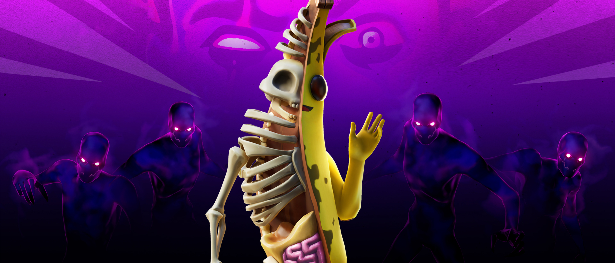2100x900 Banana Peely Fortnitemares 4K Fortnite 2100x900 Resolution ...
