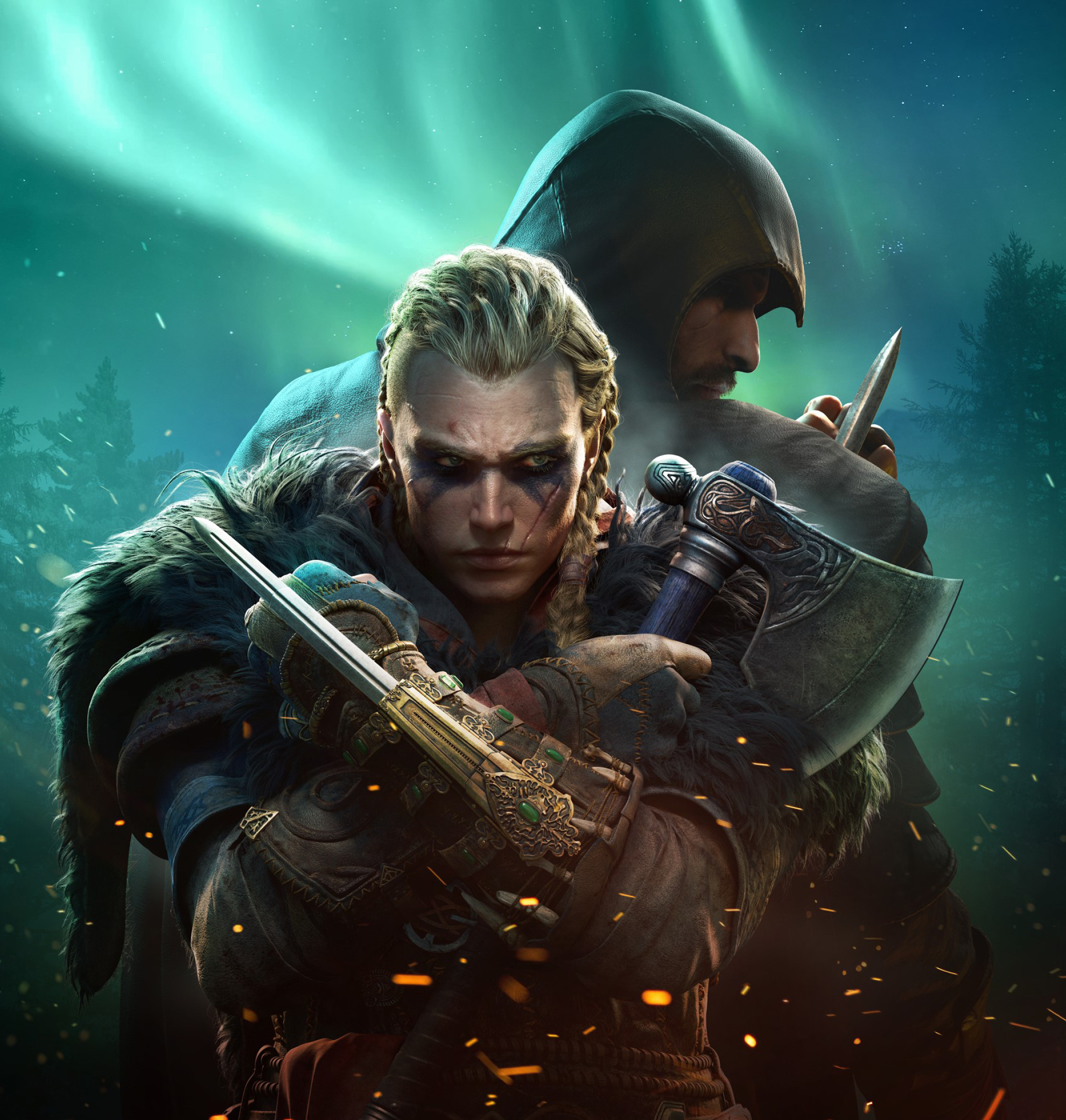 1980x2080 Basim and Female Eivor Assassins Creed Valhalla 1980x2080 ...