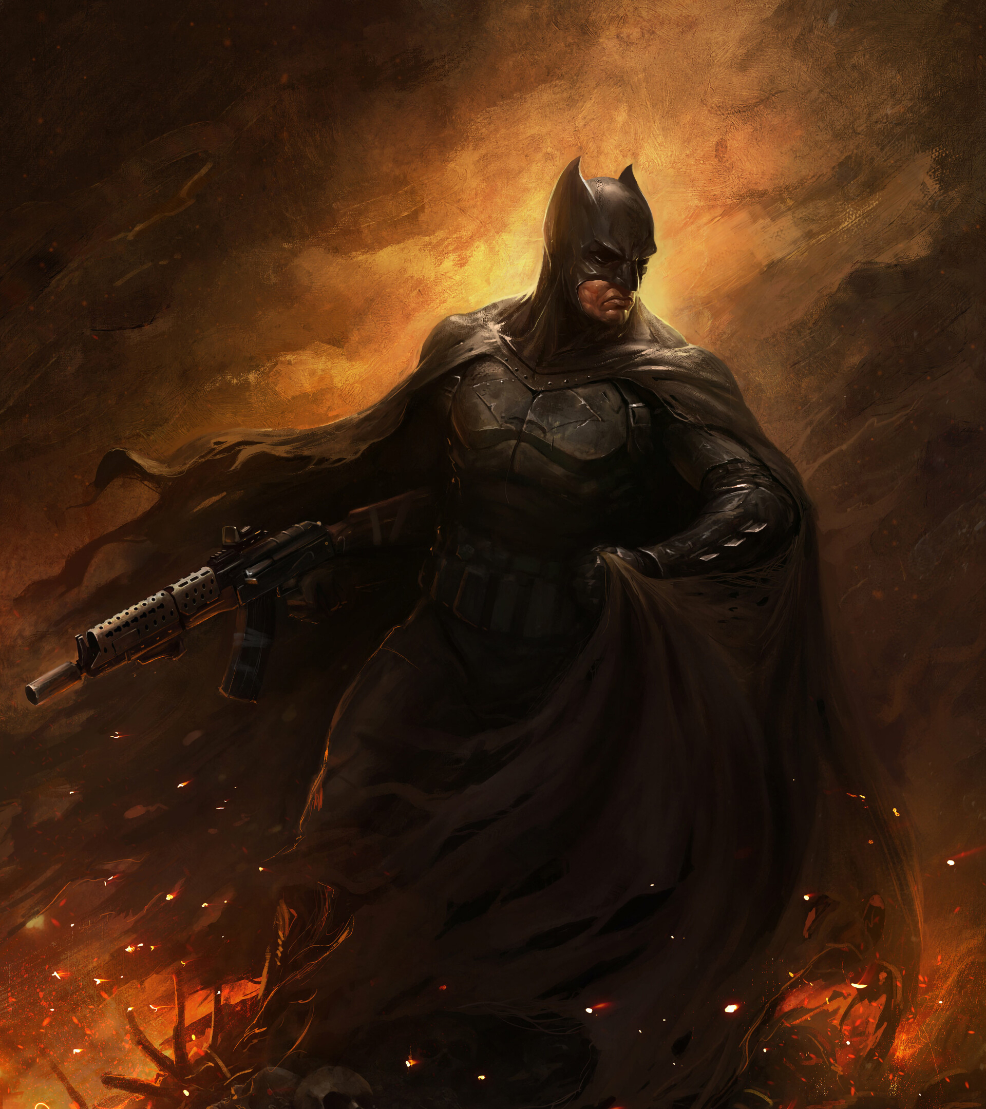 1920x2160 Resolution Bat with Gun 1920x2160 Resolution Wallpaper ...