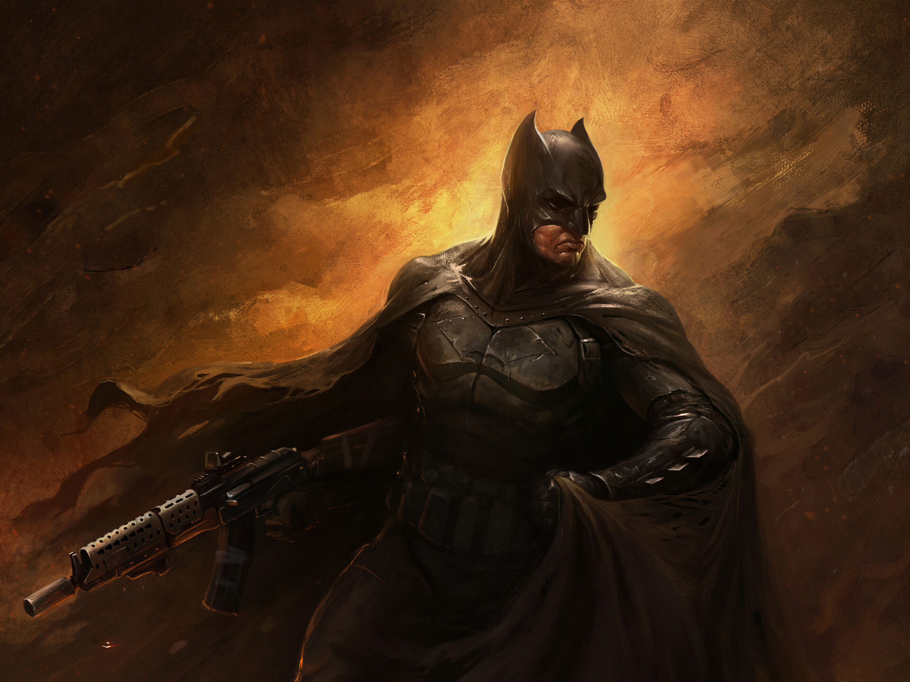 3180x2383 Resolution Bat with Gun 3180x2383 Resolution Wallpaper ...