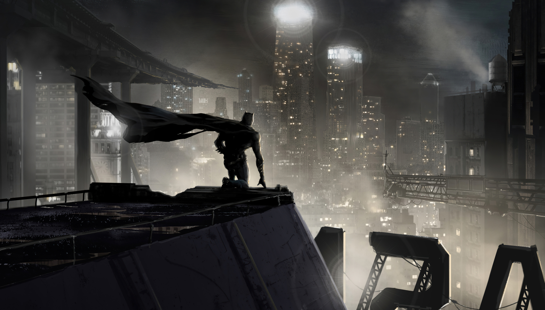 1800x1024 Batman 4k Gotham City Digital 1800x1024 Resolution Wallpaper ...