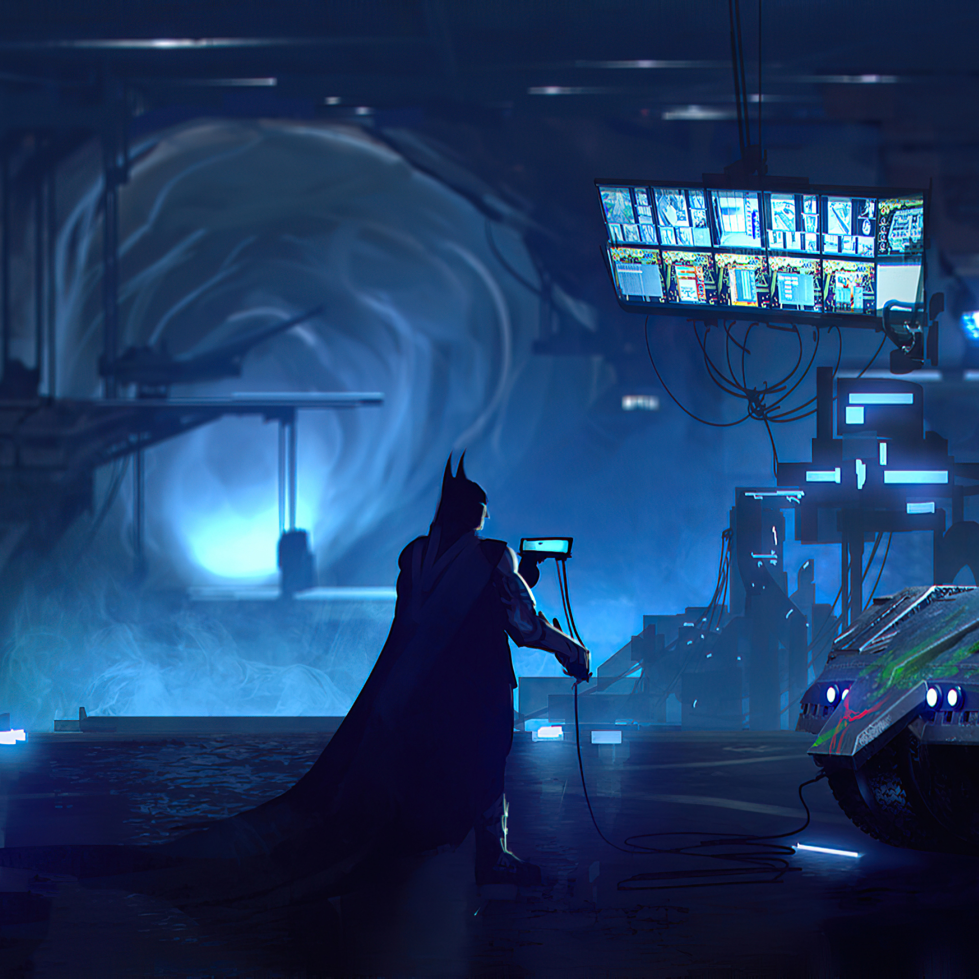 2000x2000 Resolution Batman Batmobile DC 2000x2000 Resolution Wallpaper ...