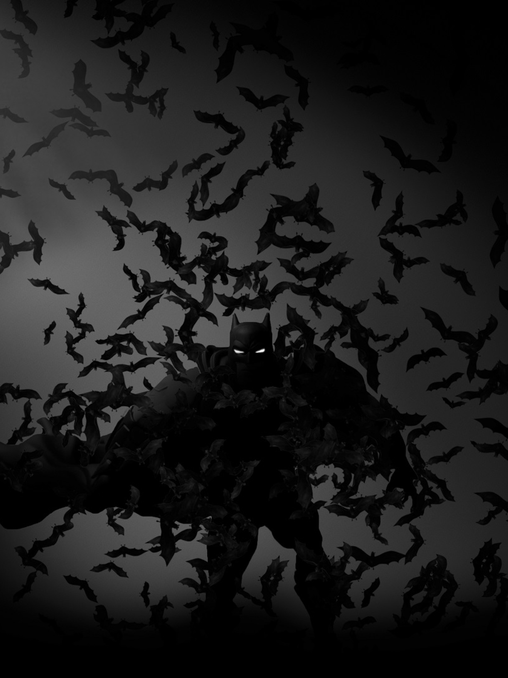 1650x2200 Resolution Batman Bats Monochrome DC Comics 1650x2200 ...