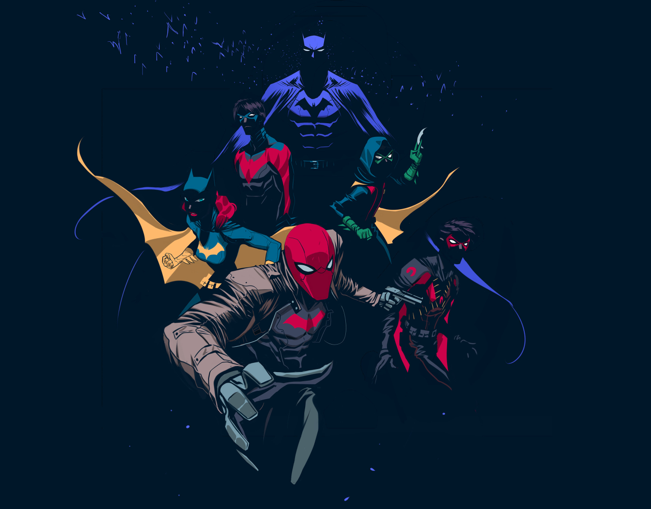 1280x1000 Resolution Batman Family Minimalist 1280x1000 Resolution ...