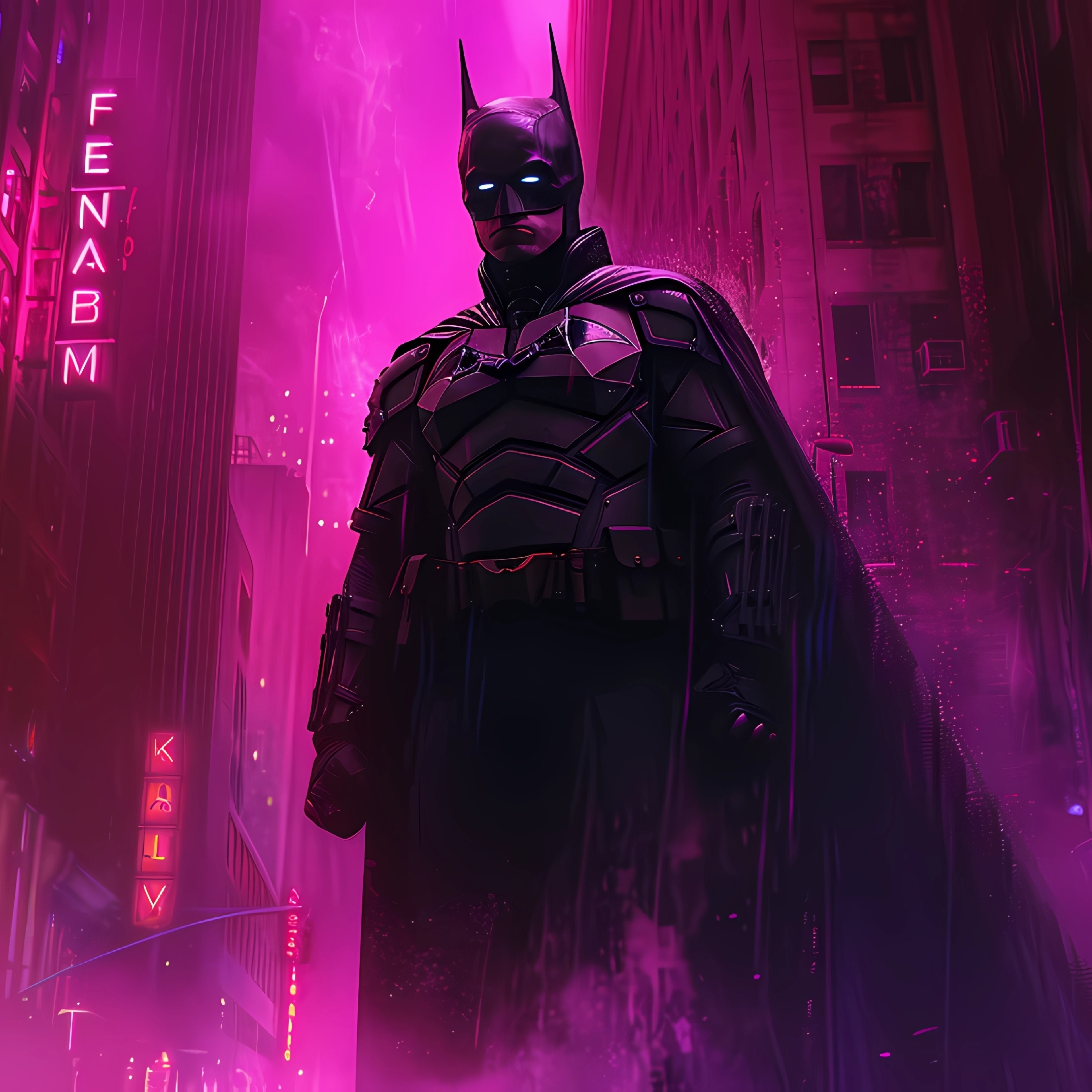 3840x3840 Resolution Batman Purple Background 3840x3840 Resolution ...