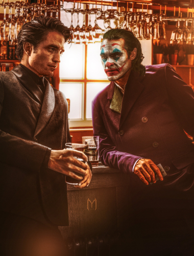 380x500 Resolution Batman Robert Pattinson & Joker Joaquin Phoenix ...