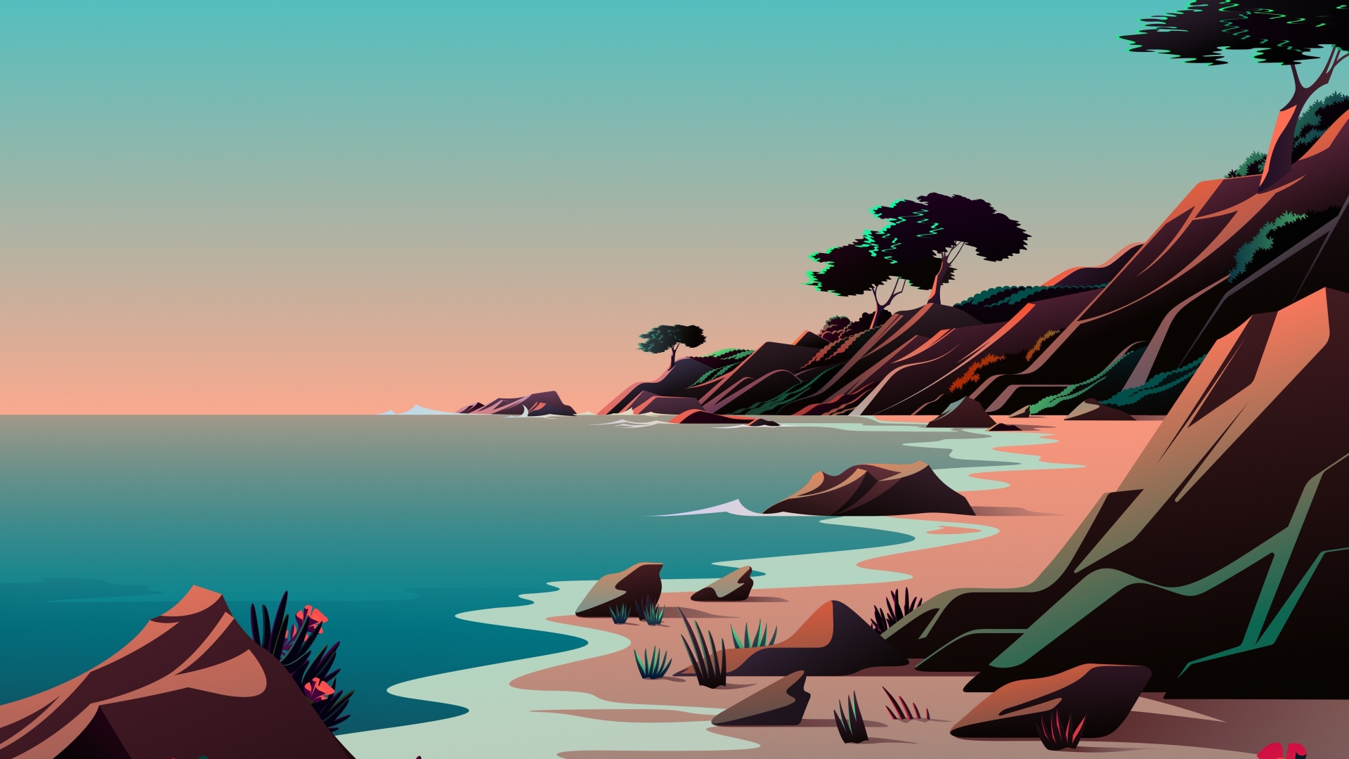 1920x1080 Beach Minimalist Digital Art 5K 1080P Laptop Full HD 1920x1080 Beach Minimalist Digital Art 5K 1080P Laptop Full HD