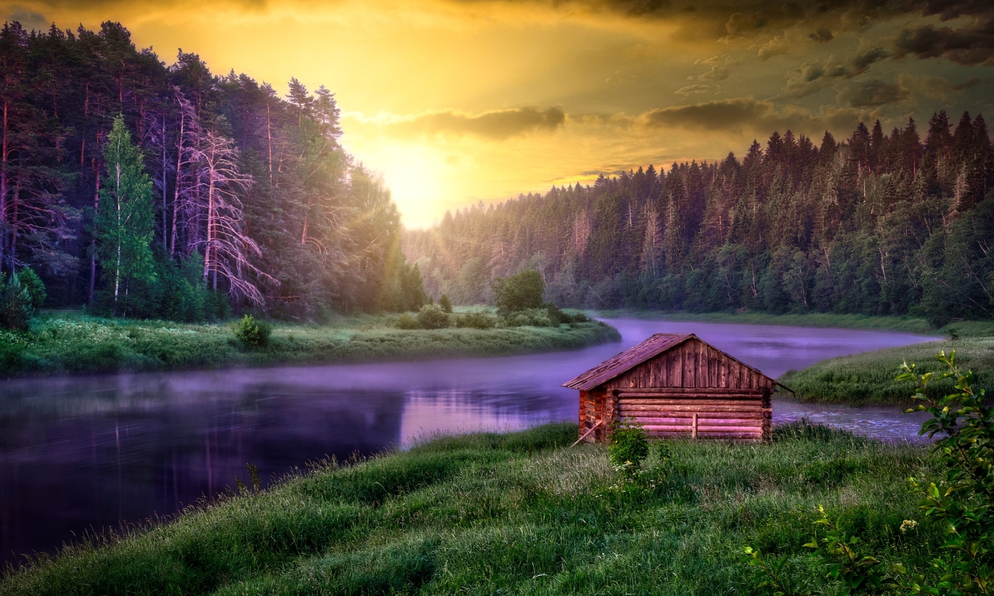 2000x1200 Resolution Beautiful Cabin 2000x1200 Resolution Wallpaper ...