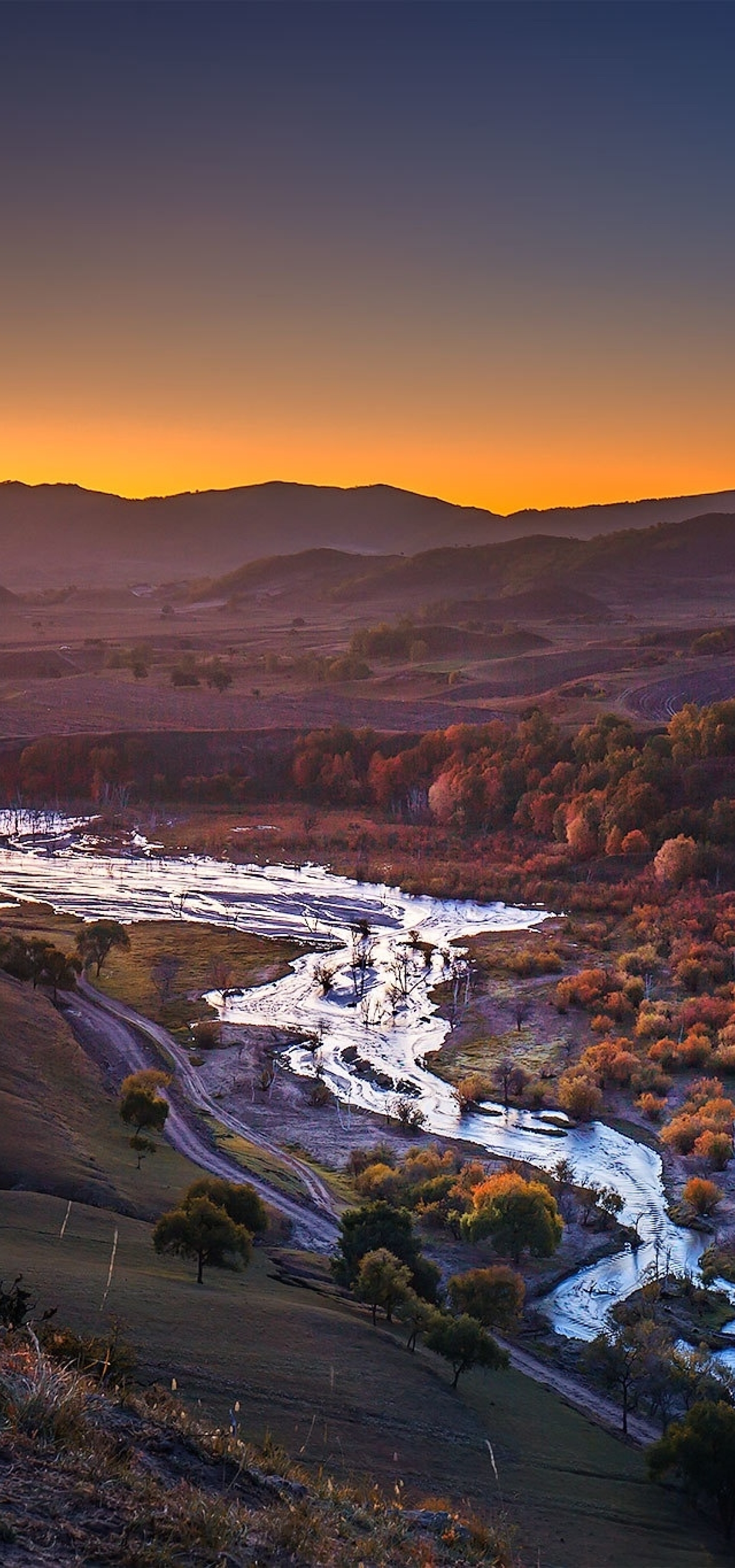 1500x3200 Resolution Beautiful Valley River 1500x3200 Resolution ...