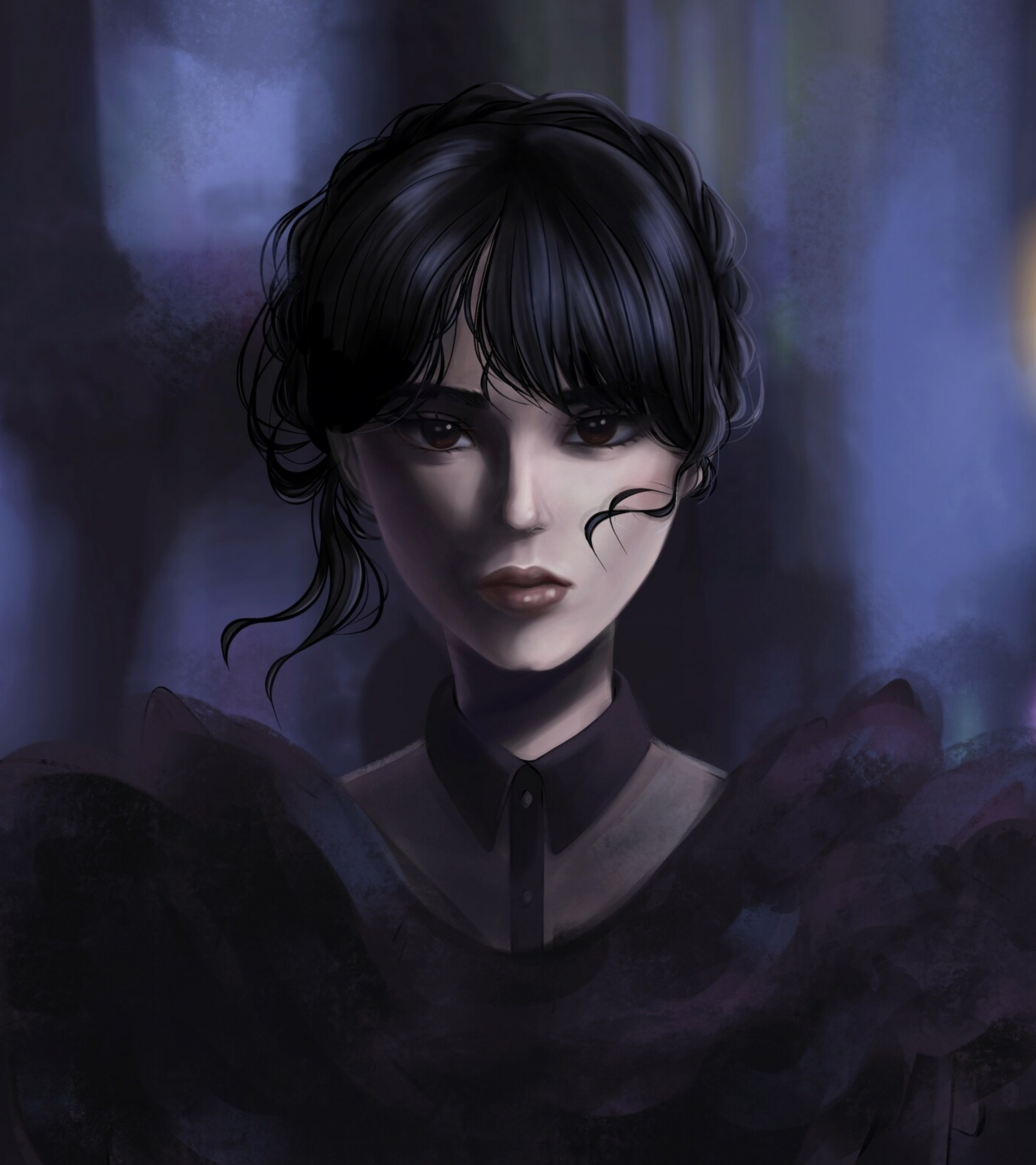 3840x4320 Resolution Beautiful Wednesday Addams 2023 Art 3840x4320 ...