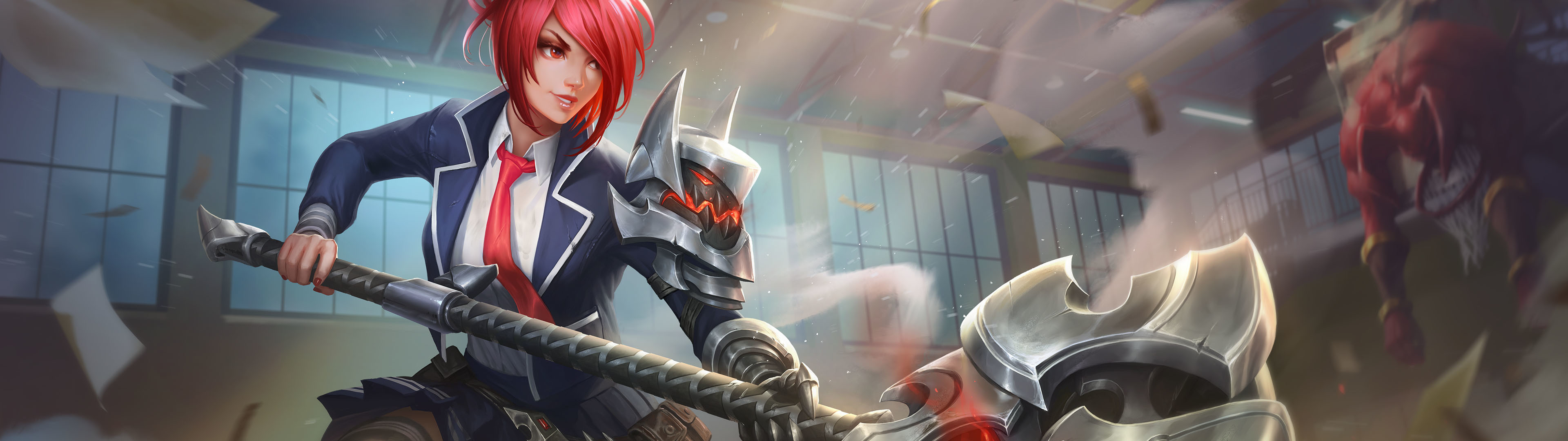 3840x1080 Resolution Bellona in Smite 3840x1080 Resolution Wallpaper ...
