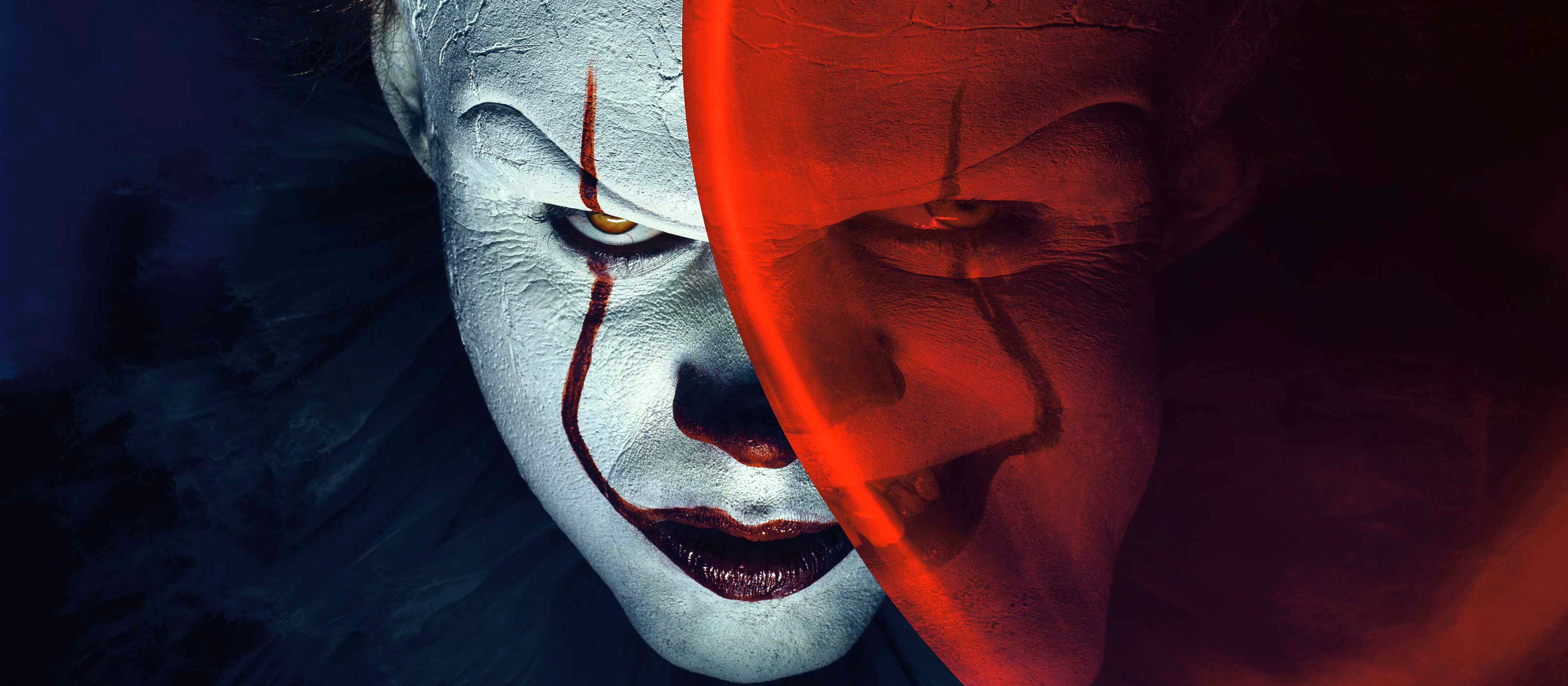 5600x2450 Resolution Bill Skarsgård From IT As Pennywise Clown ...