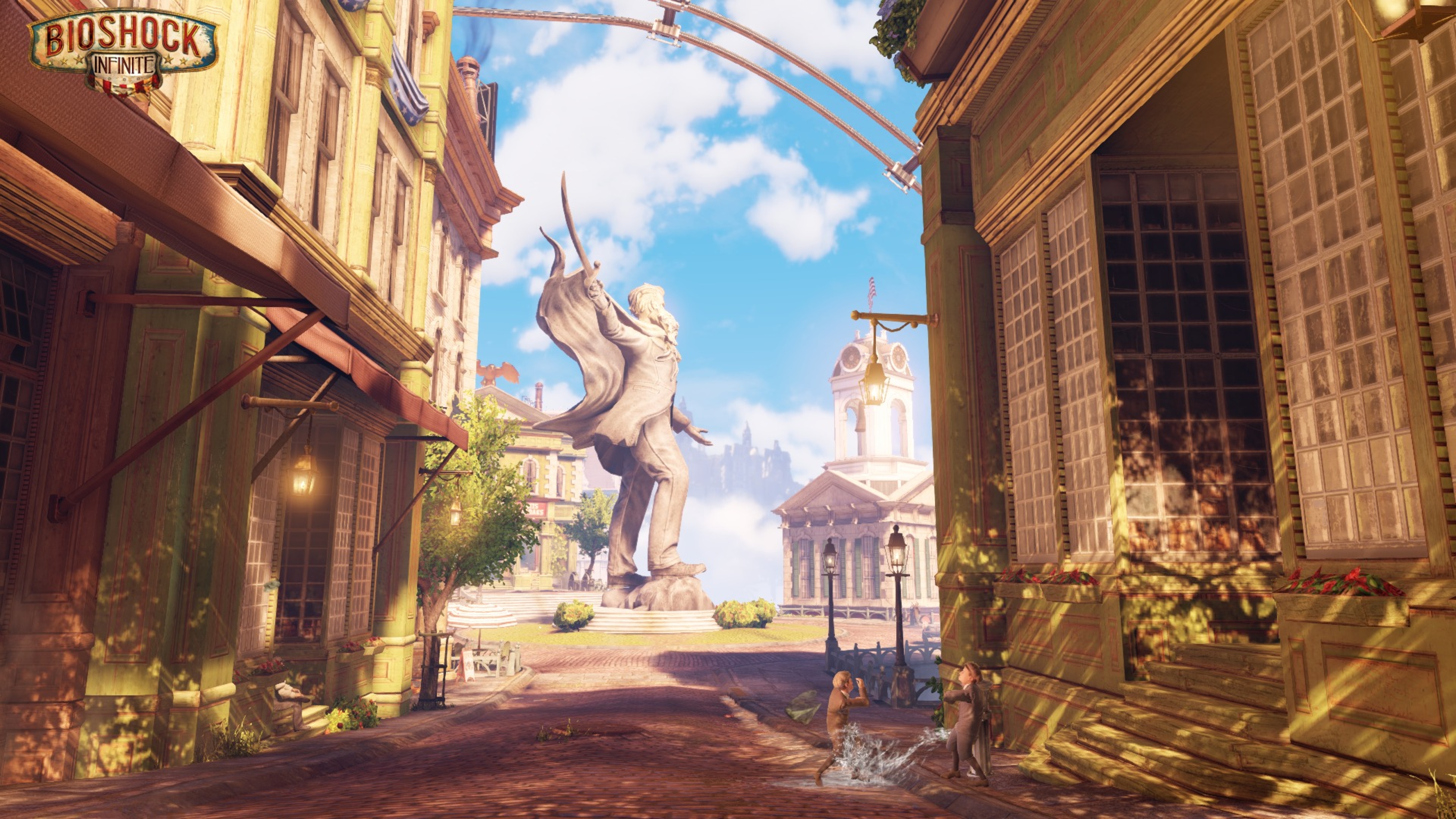 5120x2880 Resolution bioshock infinite, statues, buildings 5K Wallpaper ...