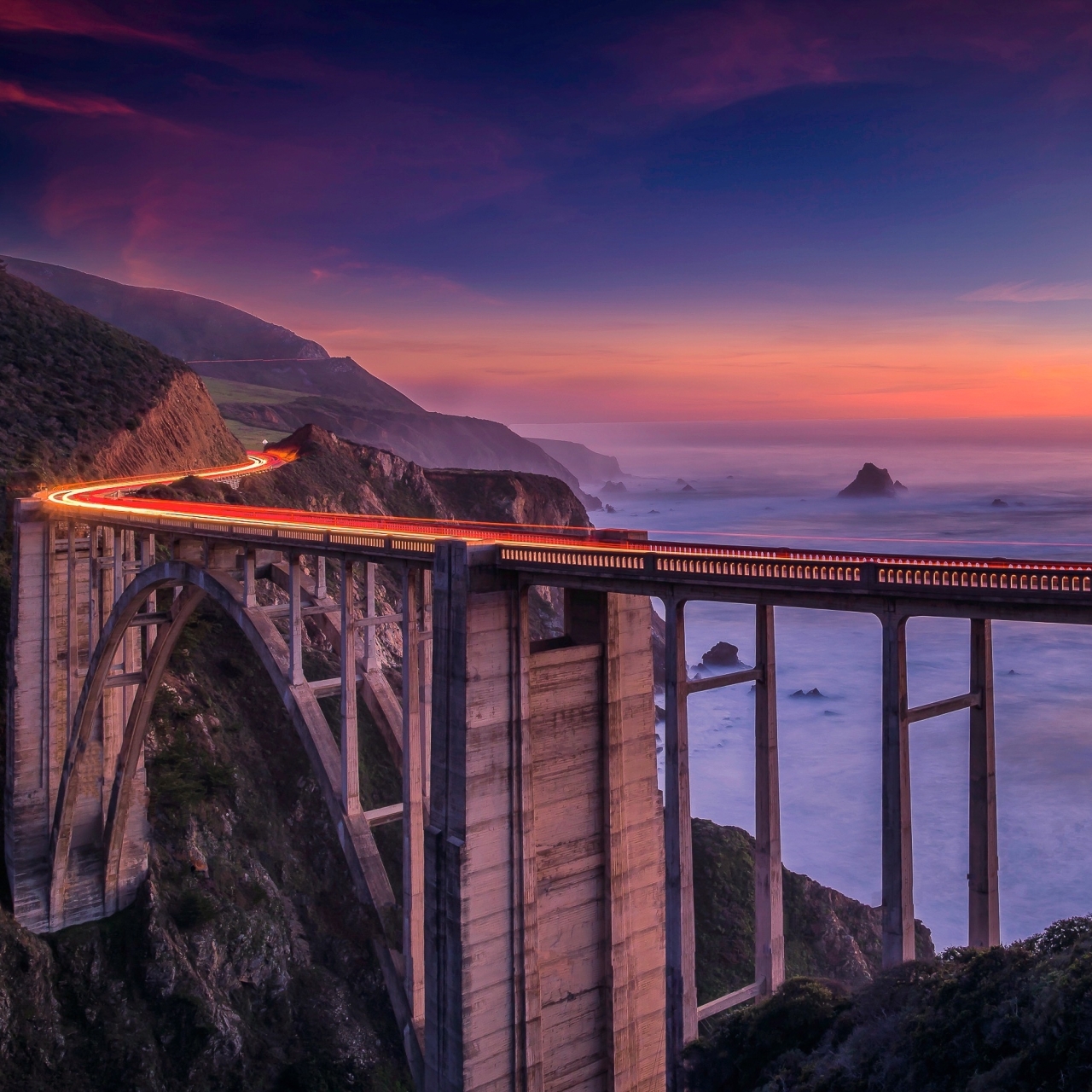1280x1280 Resolution Bixby Creek Bridge California 1280x1280 Resolution ...