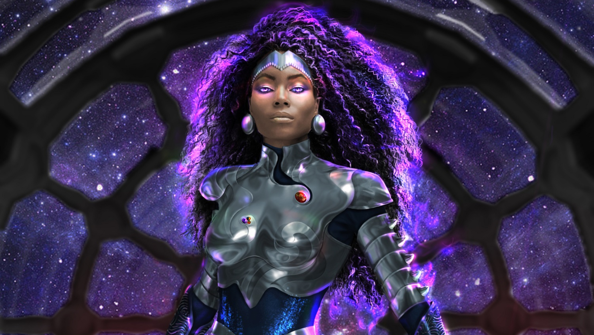 2048x1156 Resolution Blackfire Concept Art HD Titans Show 2048x1156 ...