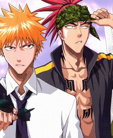 368x448 bleach, ichigo kurosaki, renji abarai 368x448 Resolution ...