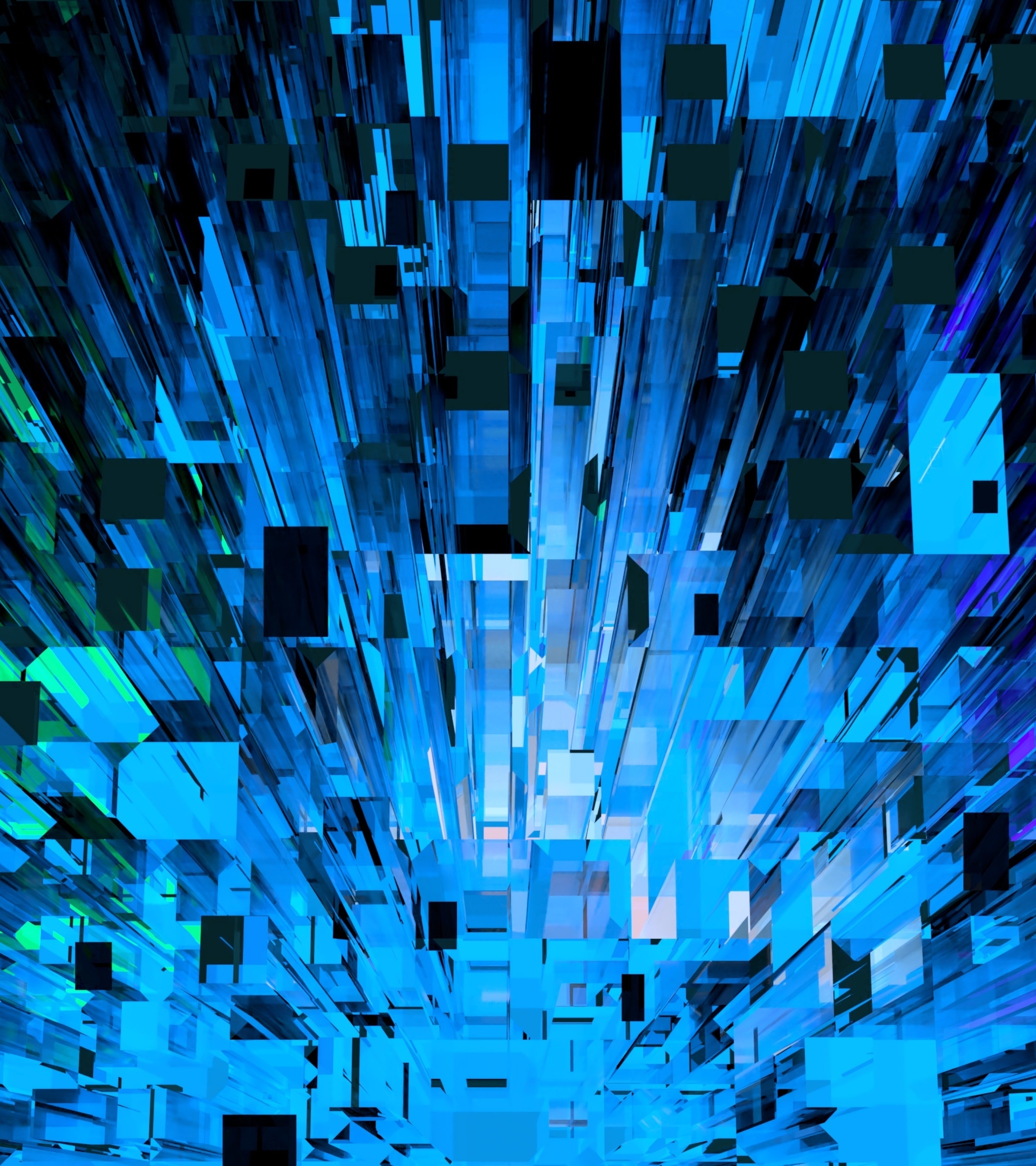 1920x2160 Resolution Blue Fragment Shards Abstraction 1920x2160 ...
