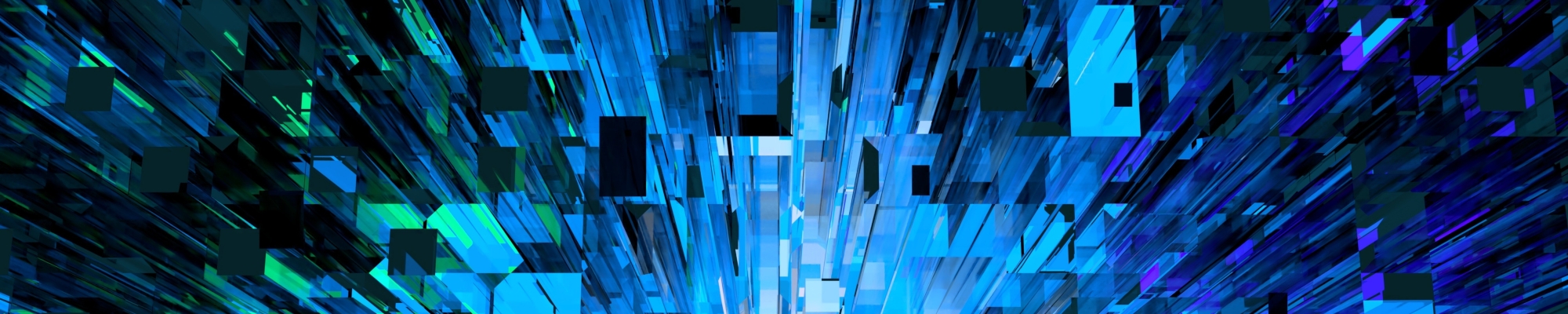 2000x400 Resolution Blue Fragment Shards Abstraction 2000x400 ...