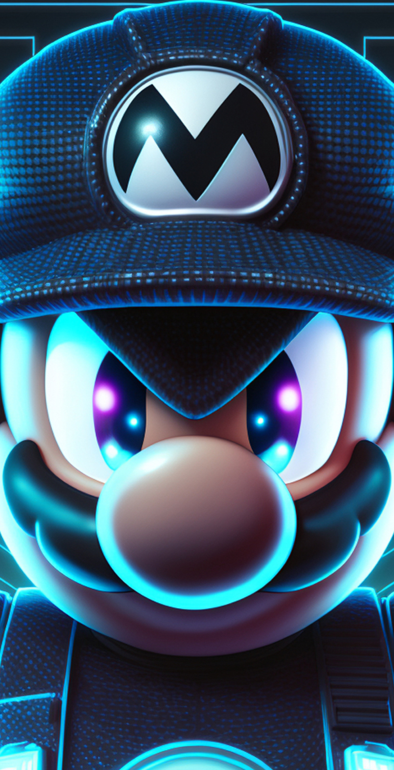 1312x2560 Blue Mario AI Art 1312x2560 Resolution Wallpaper, HD Artist ...