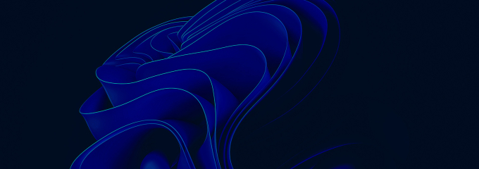 680x240 Blue Shades WIndows 11 Abstract 680x240 Resolution Wallpaper ...