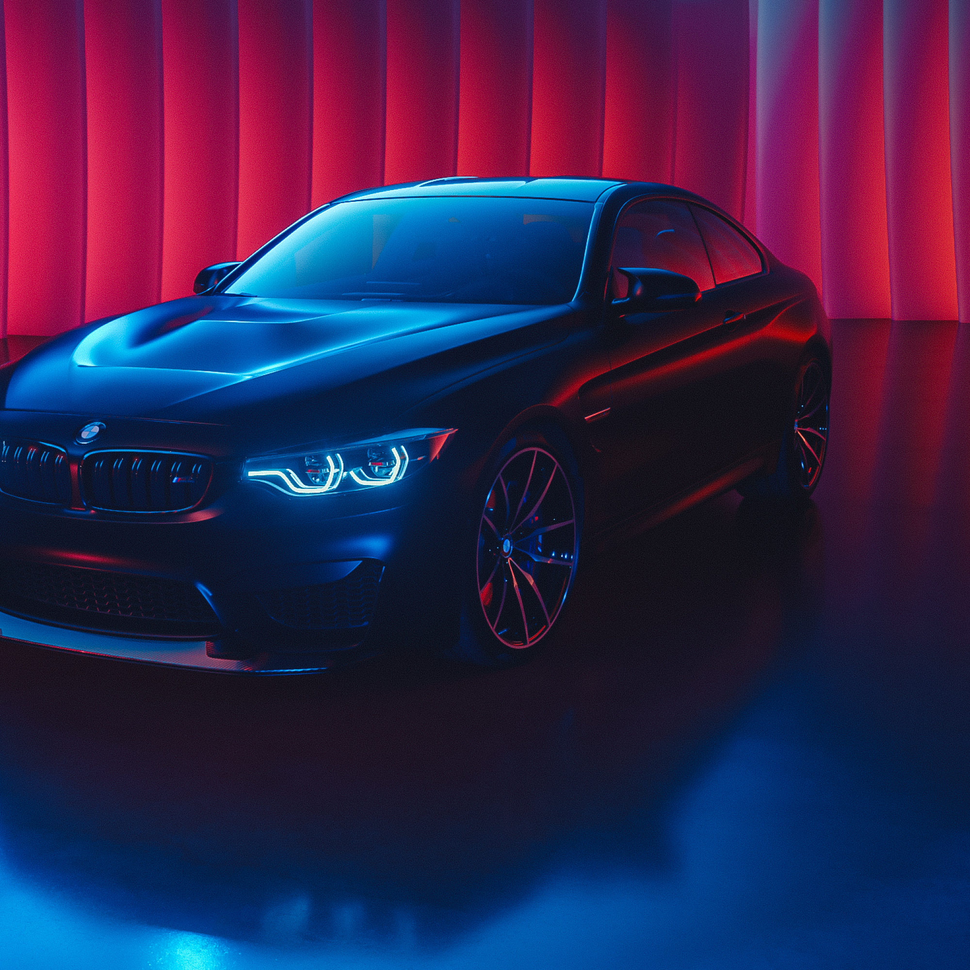 2000x2000 Resolution BMW M4 Neon Color Art 2000x2000 Resolution ...