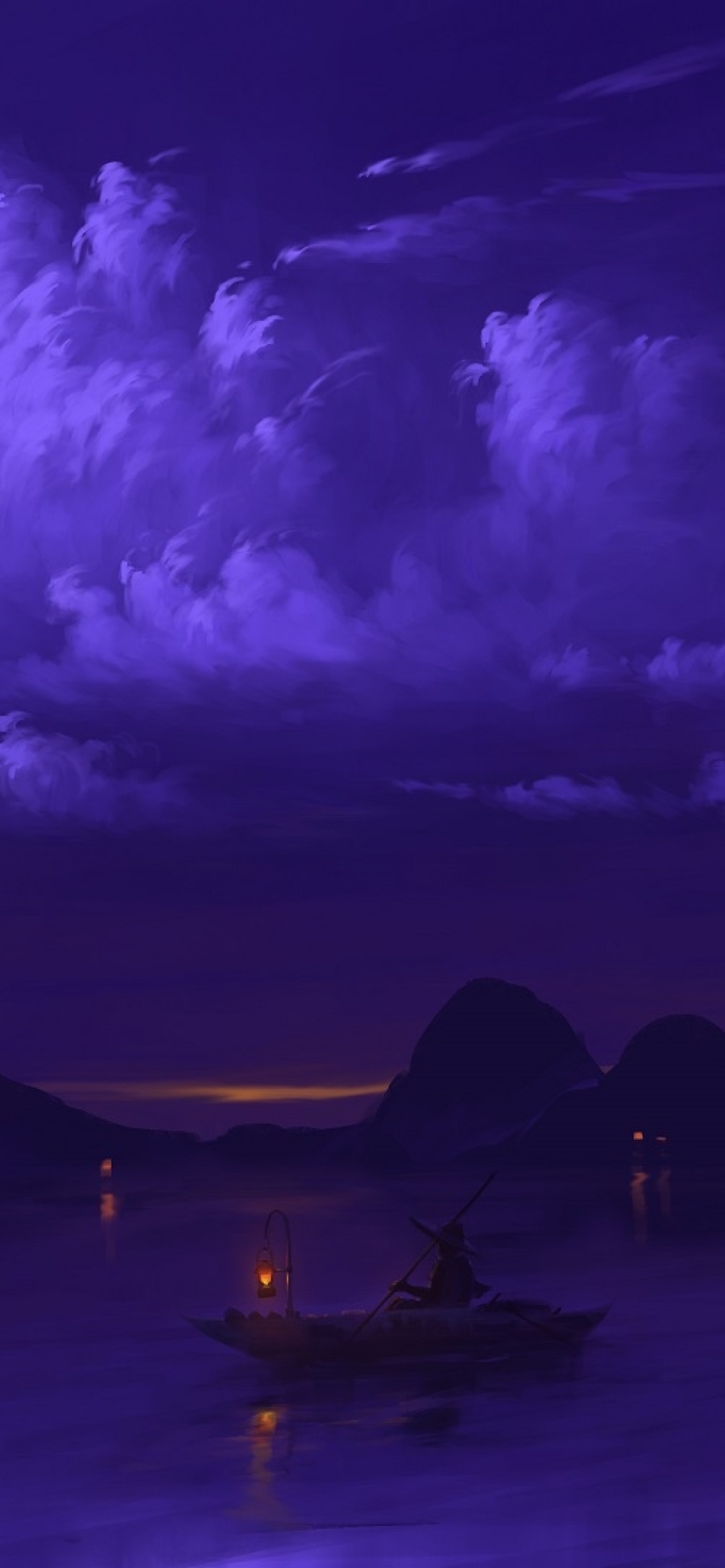 1125x2432 Resolution Boating at Night Digital Art 1125x2432 Resolution ...
