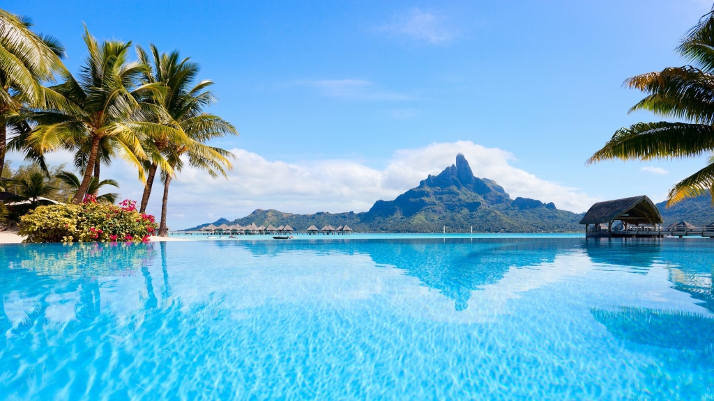1024x576 Bora Bora Island Resort 1024x576 Resolution Wallpaper, HD ...