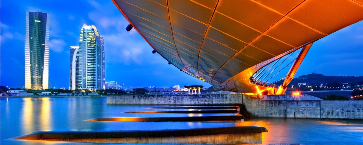 1200x480 Resolution bridge, lights, river 1200x480 Resolution Wallpaper ...