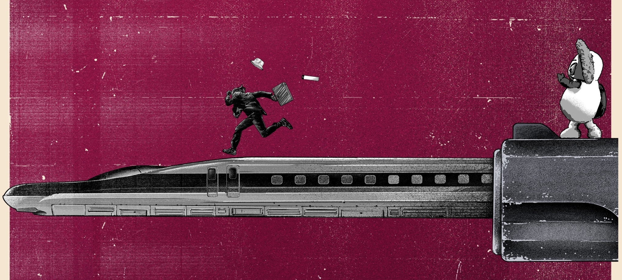2037x919 Resolution Bullet Train HD Digital Poster 2037x919 Resolution ...