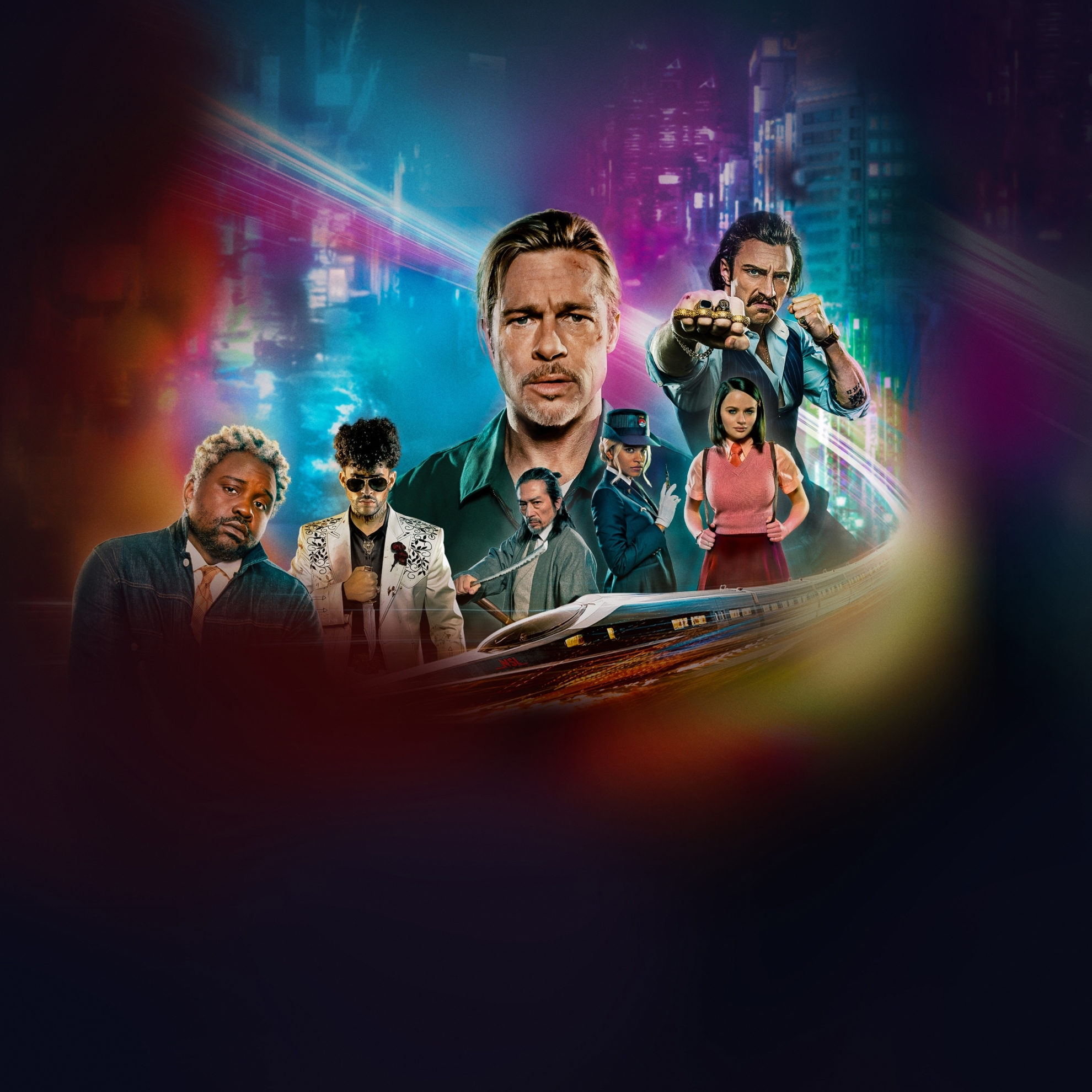 1980x1980 Resolution Bullet Train Movie Poster 1980x1980 Resolution ...