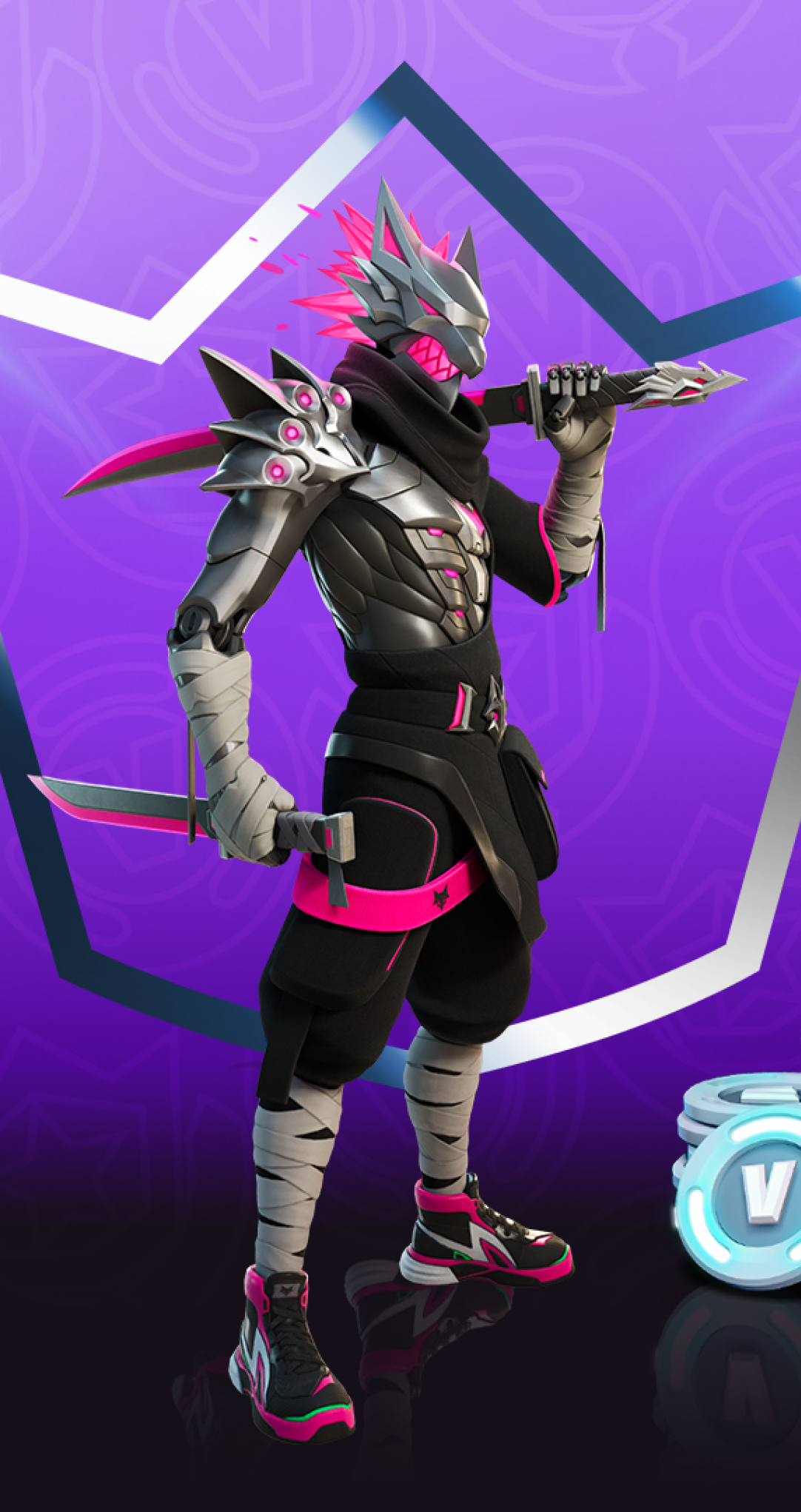 1082x2042 Burning Wolf Fortnite 1082x2042 Resolution Wallpaper, HD ...