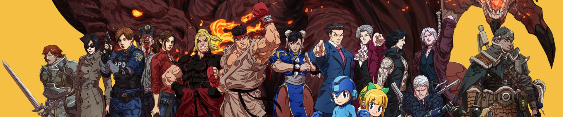 1920x400 Resolution Capcom Crossover 1920x400 Resolution Wallpaper ...
