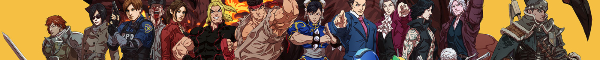2000x200 Resolution Capcom Crossover 2000x200 Resolution Wallpaper ...
