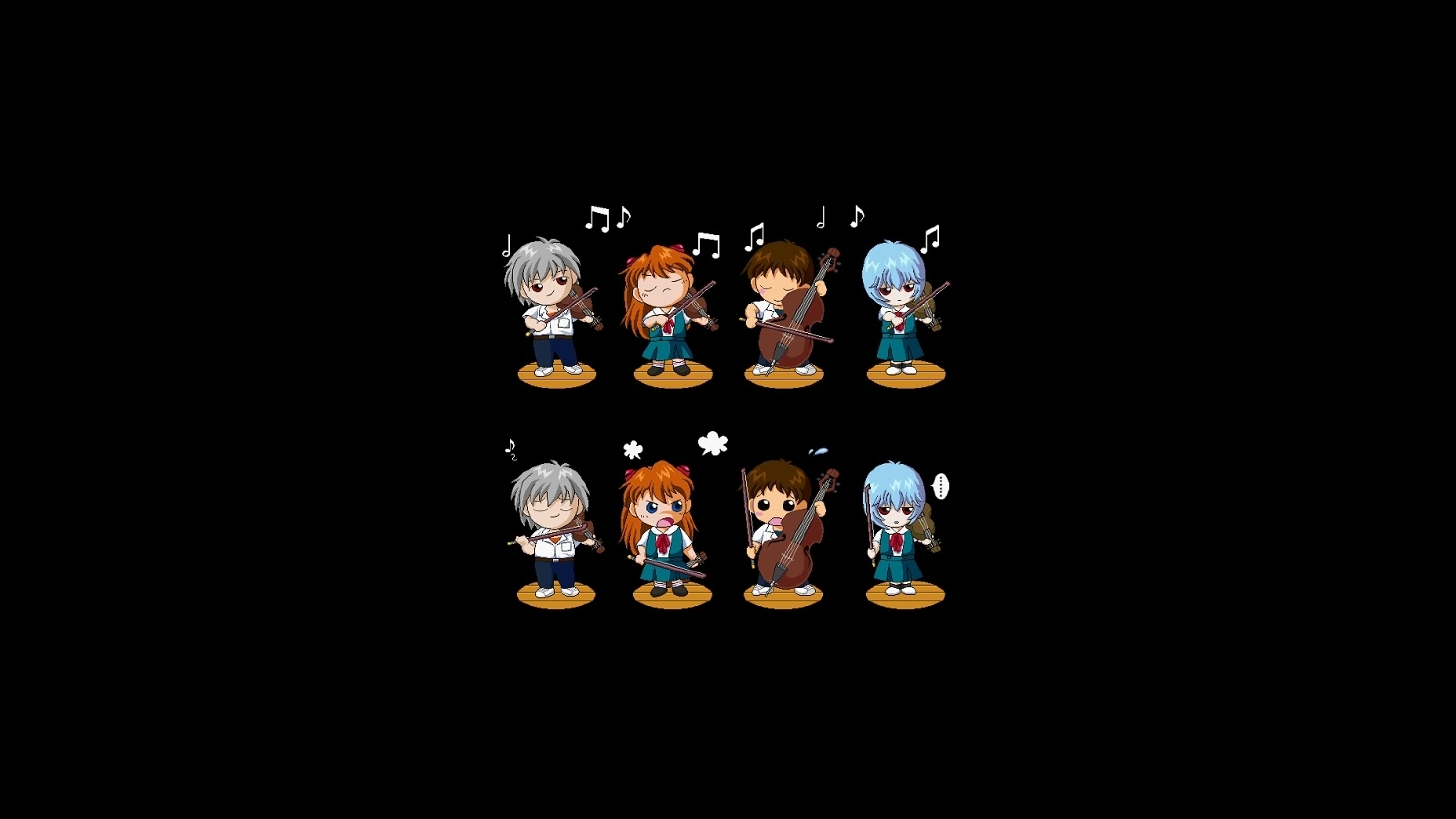 7680x4320 cartoon, musical instruments, group 8K Wallpaper, HD Anime 4K ...