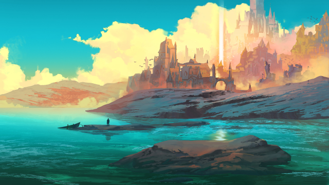640x360 Castle 4K Illustration 640x360 Resolution Wallpaper, HD Fantasy ...