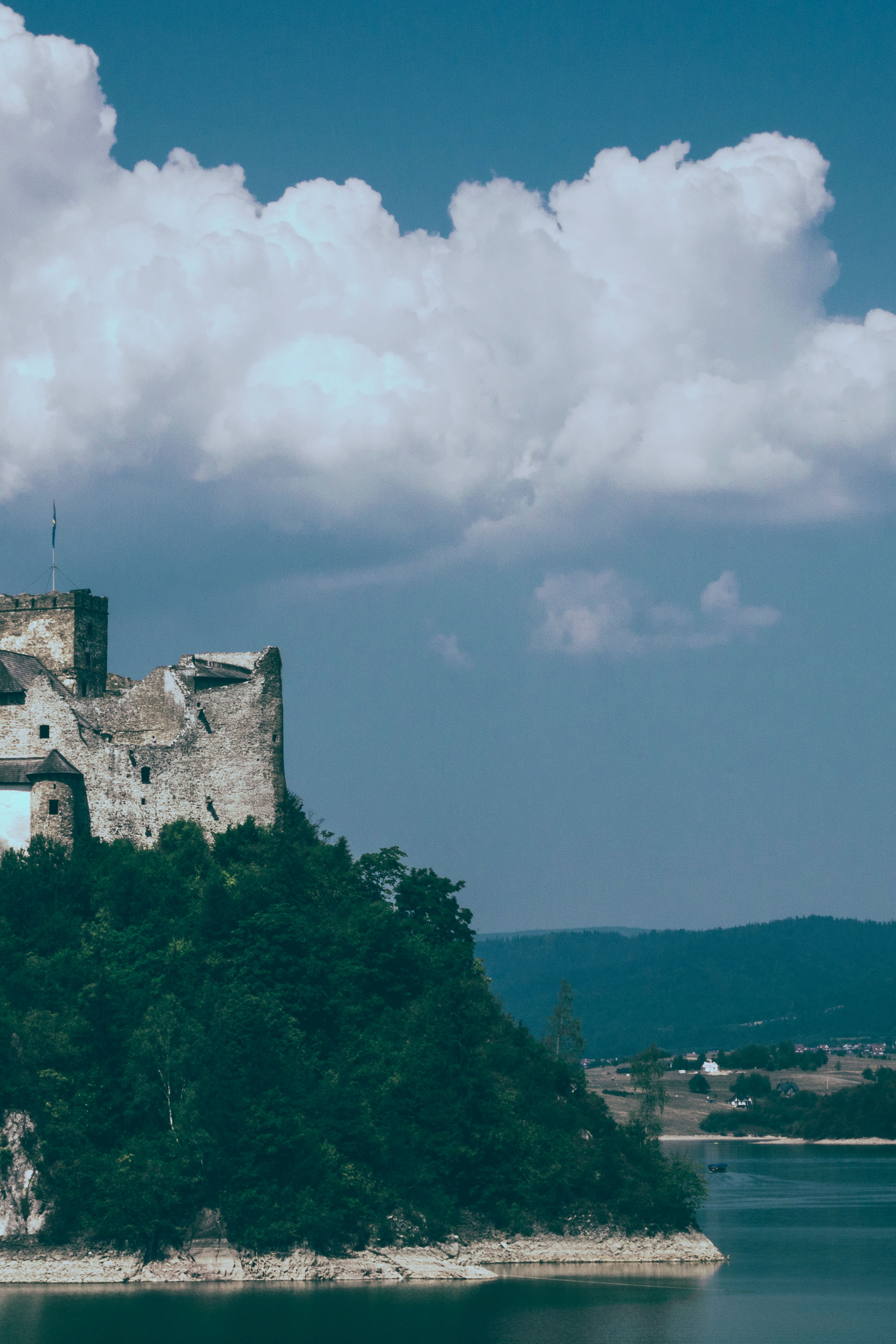 3000x4500 Resolution castle, hill, trees 3000x4500 Resolution Wallpaper ...