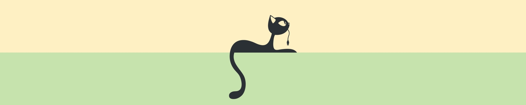 2000x400 Resolution cat, minimalism, vector 2000x400 Resolution ...