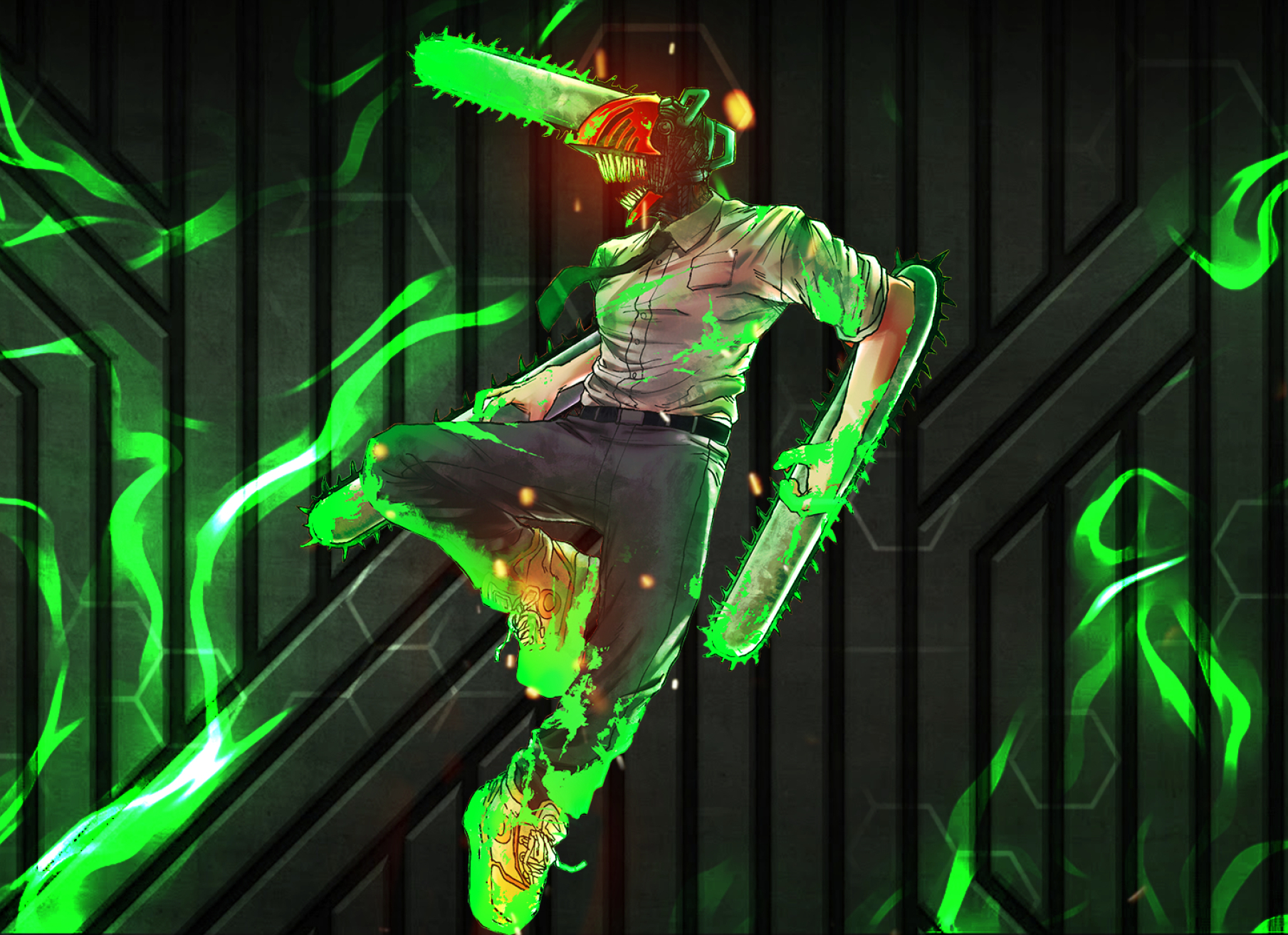 1809x1313 Resolution Chainsaw Man Cool Art 1809x1313 Resolution ...