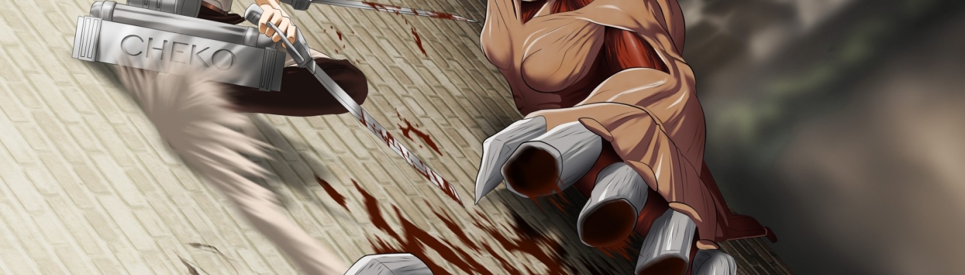 1400x400 Resolution cheko aguilar, anime, shingeki no kyojin 1400x400 ...