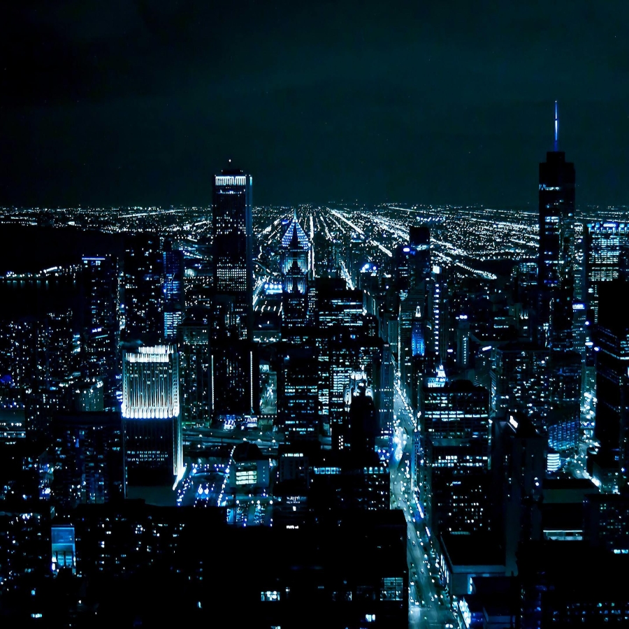 900x900 Resolution Chicago Night 900x900 Resolution Wallpaper ...