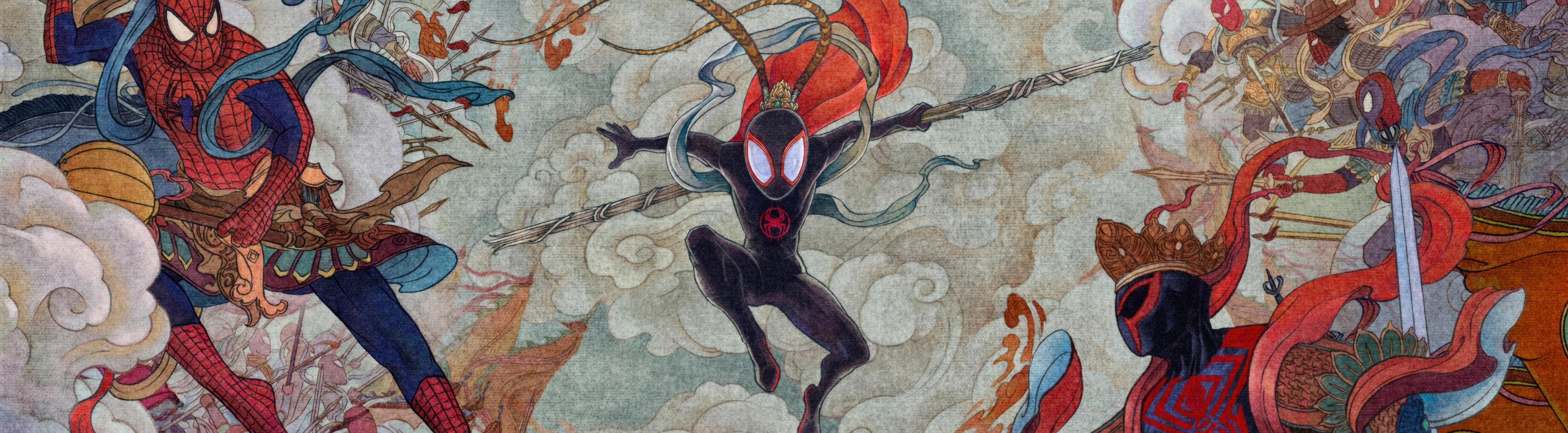5220x1440 Resolution Chinses Poster of Across The Spider-Verse ...