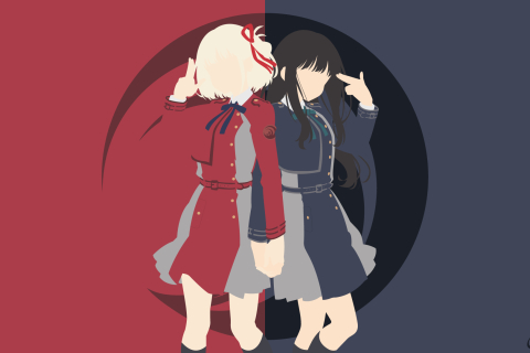 480x320 Resolution Chisato Nishikigi x Takina Inoue Lycoris Recoil HD ...
