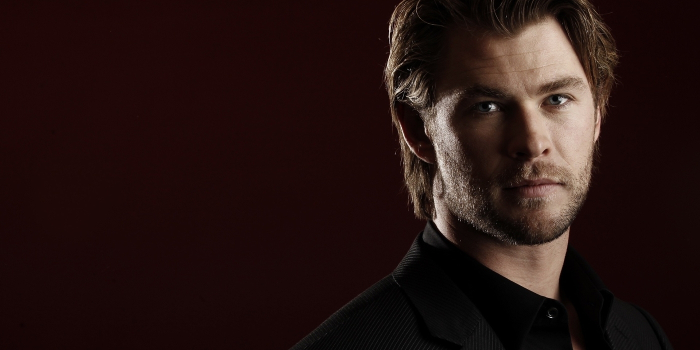 1400x700 Resolution chris hemsworth, actor, black background 1400x700 ...
