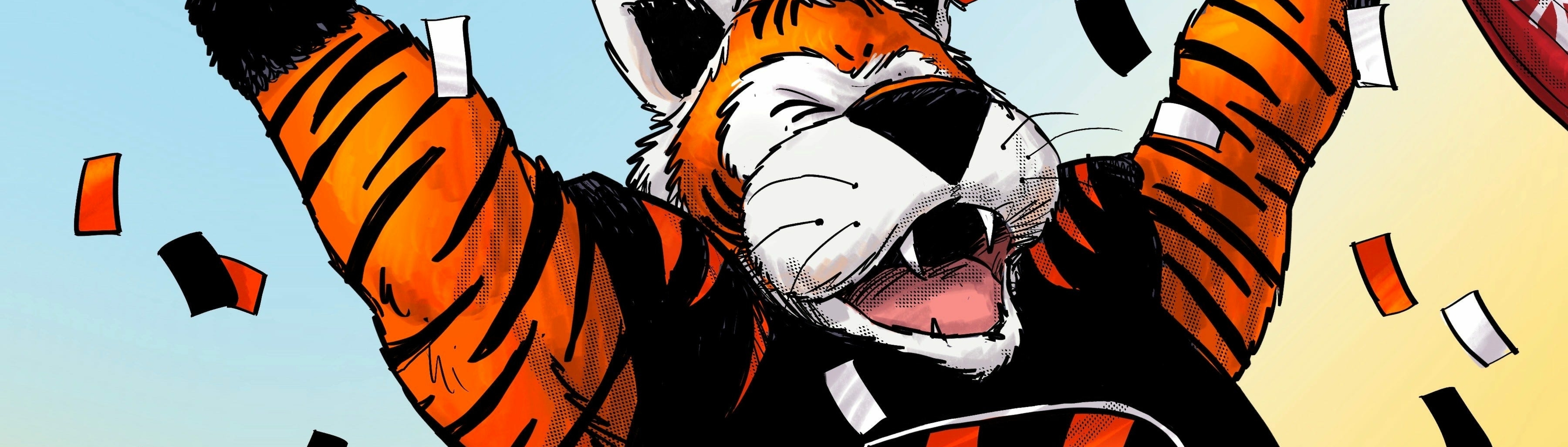 5120x1460 Resolution Cincinnati Bengals HD Tiger Art 5120x1460 ...