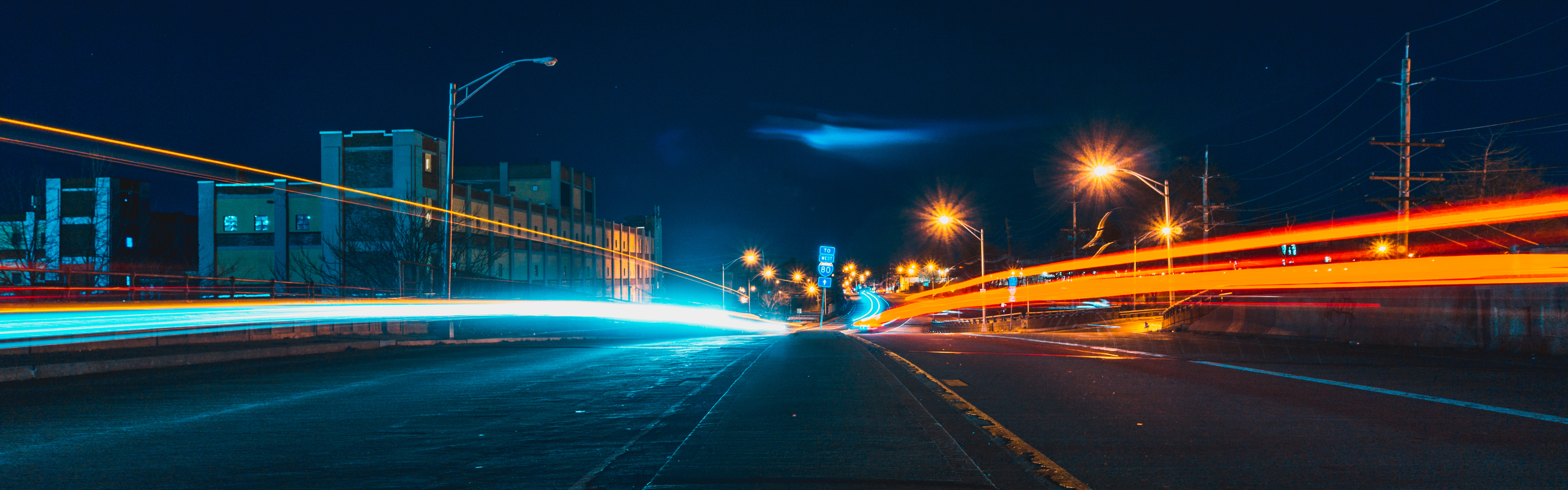 5120x1600 Resolution city, road, evening 5120x1600 Resolution Wallpaper ...