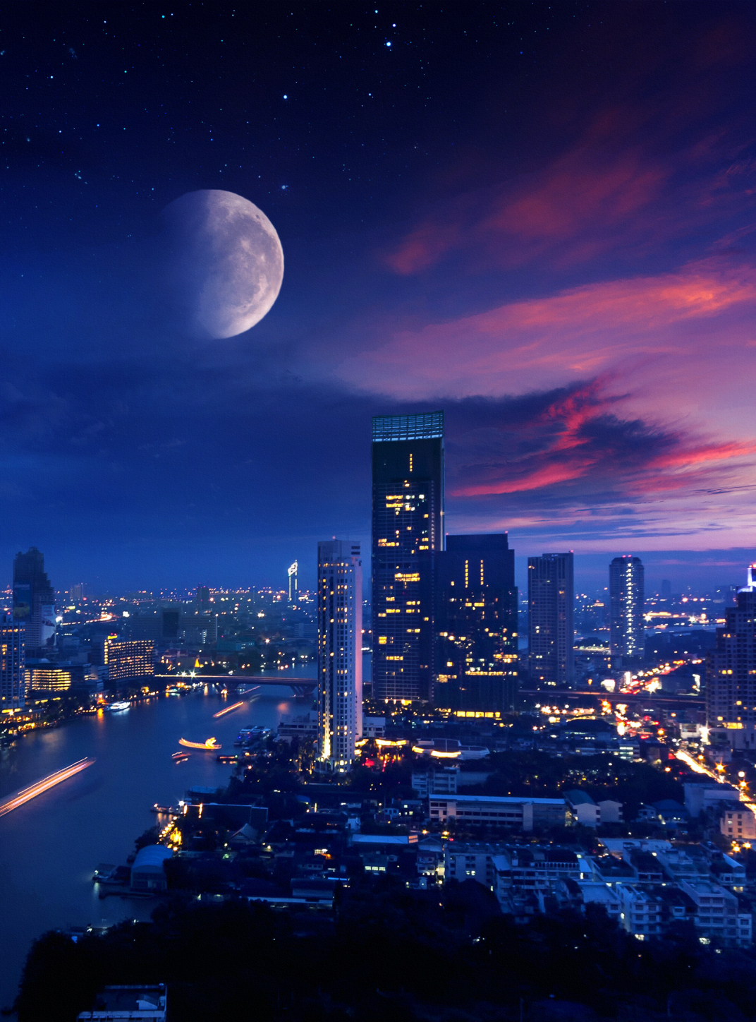 1072x1448 Resolution Cityscape 4K Nightscape 1072x1448 Resolution ...